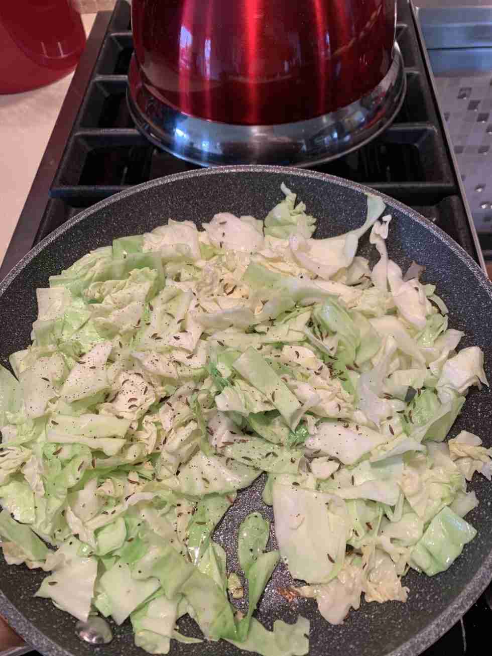 Delicious Sauteed Cabbage with Sunnyside Up Eggs! - Dr. Julie