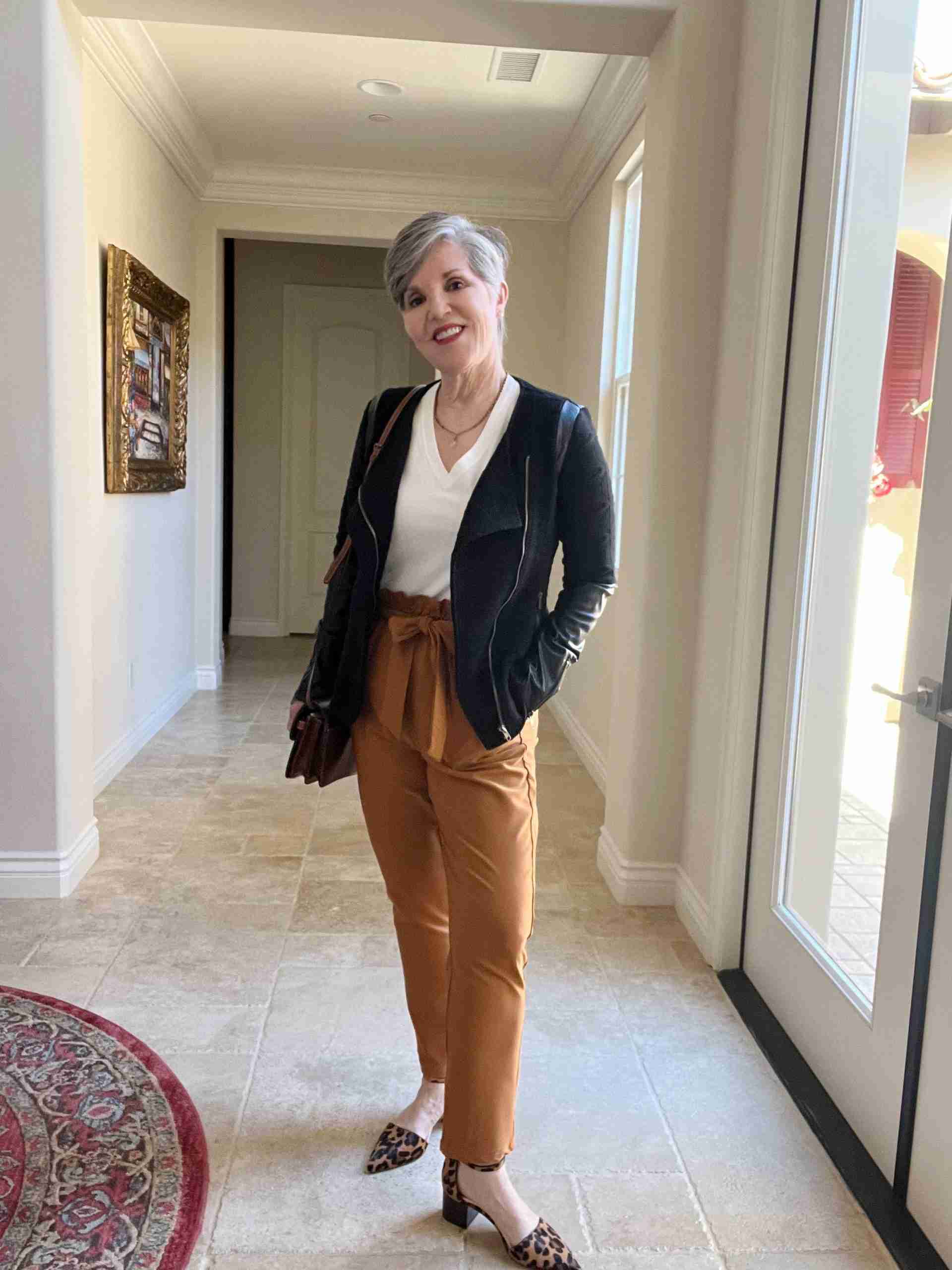 Styling Paper Bag Waist Pants Five Ways - Dr. Julie
